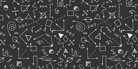 Premium Vector Seamless Pattern On School Theme On Black Background