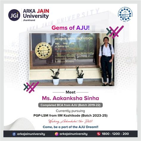 Gems Of Aju Meet Ms Aakanksha Sinha She Completed Her Bca From Aju Batch 2019 22 Currently