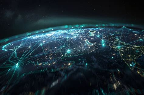 Global Network Connectivity Stock Illustration Illustration Of Connection Fiber 331331716