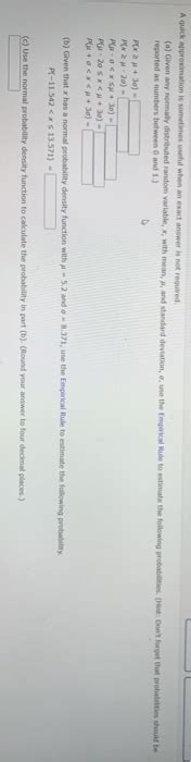 Solved A Quick Approximation Is Sometimes Useful When An