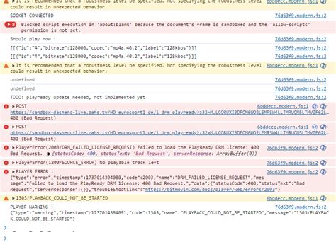 playready drm playback issue bitmovin community
