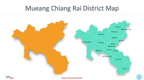 Thailand Chiang Rai Map Free Download Powerpoint Templates