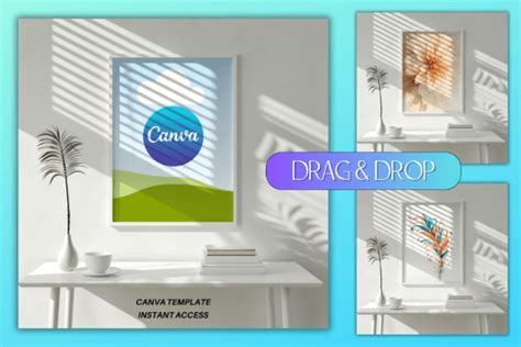 Canva Frame Mockup Drag Drop Template Graphic By LostDeLucky Creative Fabrica