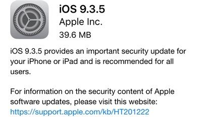 Apple Issues Ios Update Patching Serious Security Issues Discovered Just Days Ago