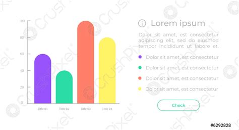 vertical bar chart ui element template stock vector 6292828 crushpixel