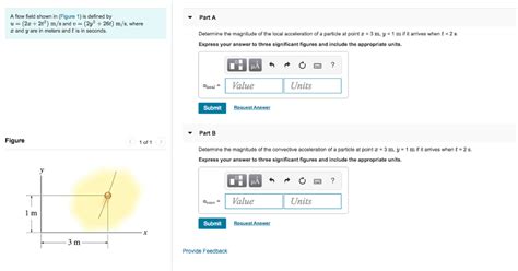 Solved A Flow Field Shown In Figure 1 Is Defined By U Chegg Com
