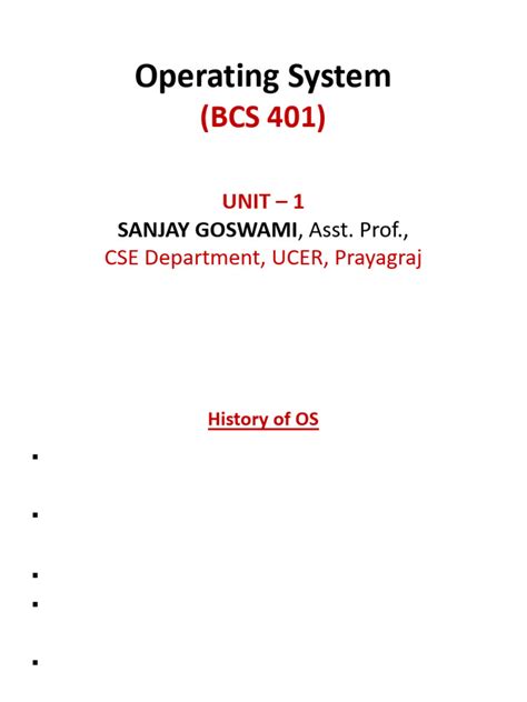 Osunit1goswamicomplete Pdf Kernel Operating System