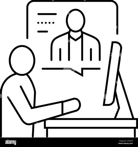 Personalized Learning Online Learning Platform Line Icon Vector