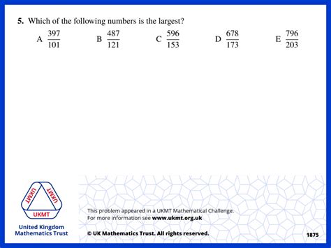 Senior Mathematical Challenge 2018 Ukmt