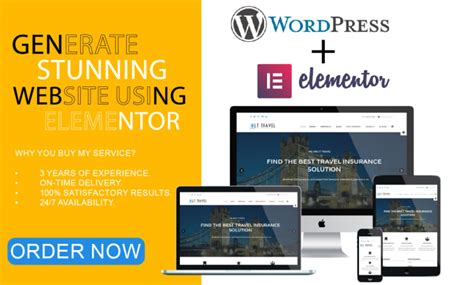 generate stunning websites using elementor by fastsolutions22 fiverr