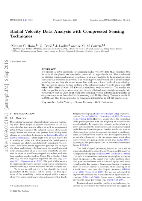 radial velocity data analysis with compressed sensing techniques docslib
