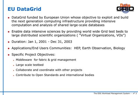 PPT The Workload Management System In The DataGrid Project PowerPoint Presentation ID