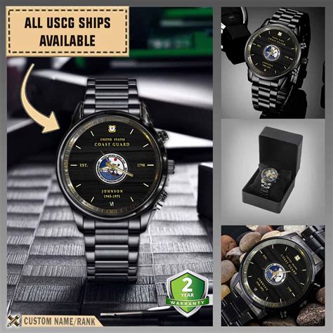 Uscgc Chilula Wmec 153 Military Black Wrist Watch Proudly Served Military Apparels And
