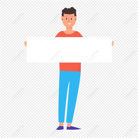 빈 막대를 들고 남자 Png 일러스트 무료 다운로드 Lovepik