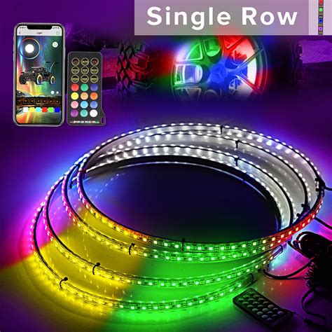 Beatto Chasing Color Single And Double Row Wheel Ring Lights For Atvutv