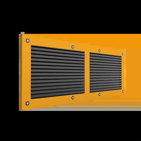 Louvered Switchboard Cover 1000 X 400mm Ip43 Rated Durable Orange