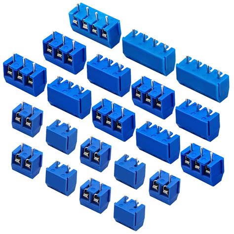 Cenrykay 60pcs 2 Pin 3 Pin 4 Pin Pcb Mount Screw