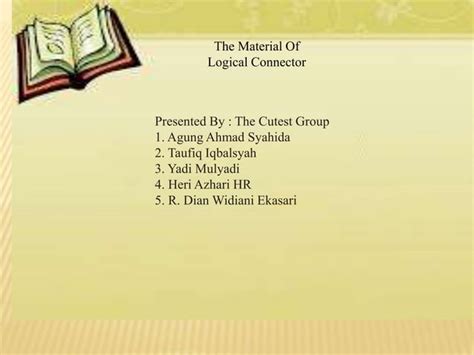 Uses Of Logical Connectors Lesson For Grade 7 English PPTX Programming Languages Computing