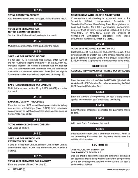 Download Instructions For Form REV I PA ES I PDF Templateroller