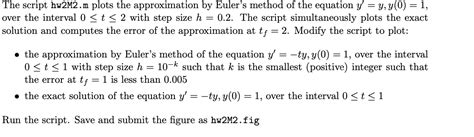 solved the script hw2m2 m plots the approximation by