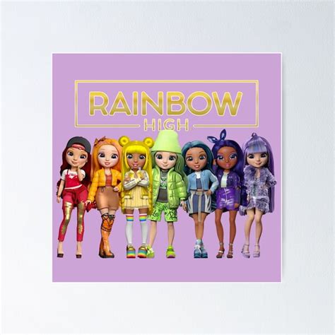 Rainbow High The Show Characters Poster For Sale By Draculauras Heart Redbubble
