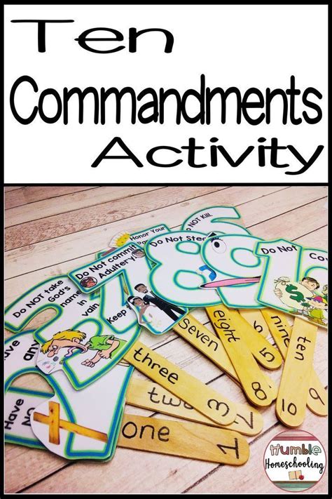 10 Commandments Craft Free Printable