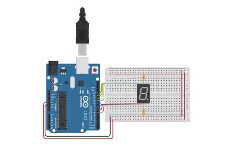 Circuit Design 7 Segment Tinkercad