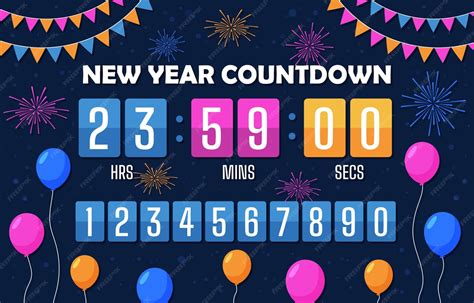 Premium Vector Countdown New Year 2023 Template