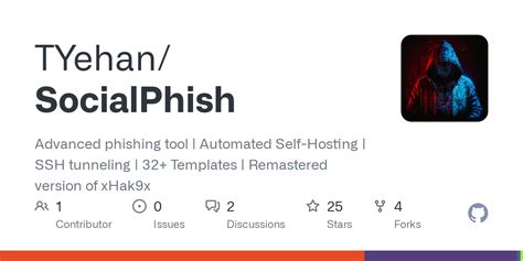 GitHub TYehan SocialPhish Advanced Phishing Tool Automated Self Hosting SSH Tunneling