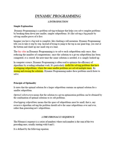 dynamic programming pdf dynamic programming mathematics