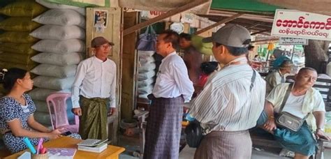 တောင်ငူခရိုင်အတွင်းရှိ ဆန်သိုလှောင်ရုံများနှင့် ဆန်အရောင်းဆိုင်များသို့