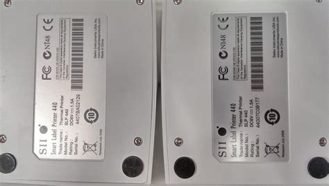 Lot 112 Seiko Sii Smart Label Printer 440 Two Printers Wirebids