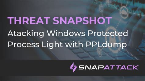 Attacking Windows Protected Process Light With Ppldump Threat Shapshot Youtube