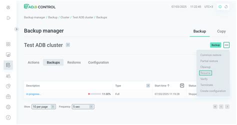 How To Perform Actions In Adbm Adbm Arenadata Docs