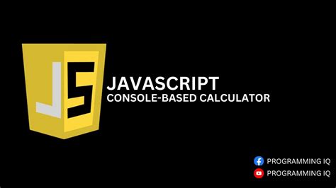 javascript console based calculator youtube