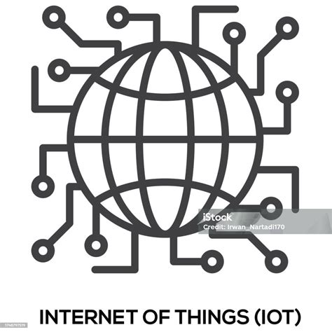 사물 인터넷 아이콘 기술 개념 현대 기호 선형 픽토그램 윤곽선 기호 간단한 얇은 선 벡터 디자인 요소 템플릿 0명에 대한 스톡 벡터 아트 및 기타 이미지 Istock