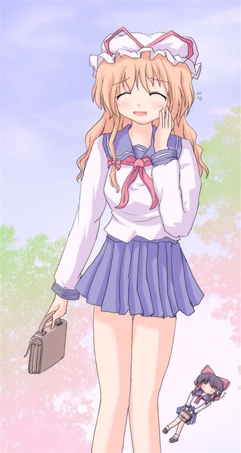 Hakurei Reimu And Yakumo Yukari Touhou Danbooru