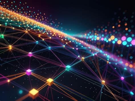 Premium AI Image Neural Network D Illustration Big Data And Cybersecurity Data Stream Global