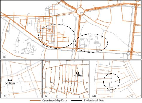 Comparison Between Osm Data And Professional Data Download Scientific Diagram