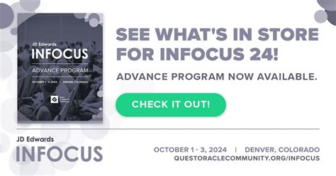 Quest Oracle Community On Linkedin Stay In The Jd Edwards Loop At Infocus 2024 Check Out The
