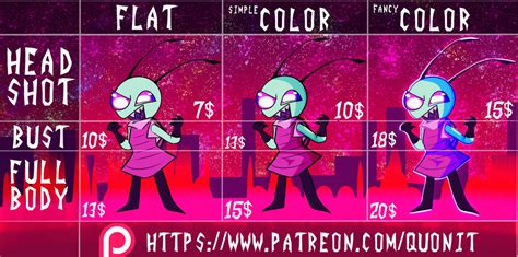 Invader Zim Commission Sheet By Quonit37 On Deviantart