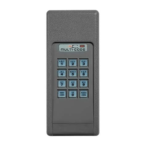 Linear MCS MultiCode MHz Wireless Keyless Keypad Weather Resistant