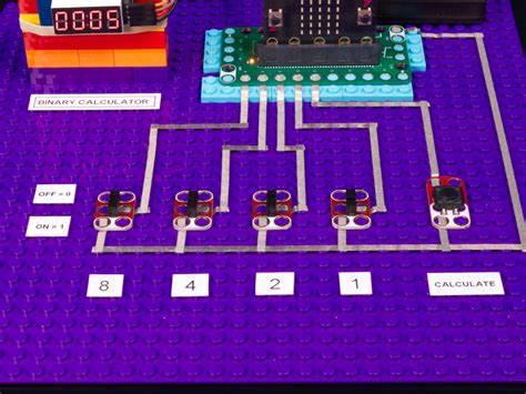 binary calculator with micro bit 7 steps with pictures instructables