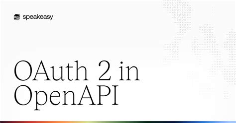 Oauth 2 In Openapi Speakeasy