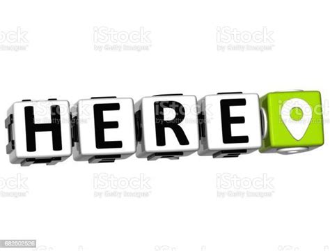 여기 여기 3d 버튼 클릭 차단 텍스트 개념에 대한 스톡 사진 및 기타 이미지 개념 기 등 Istock