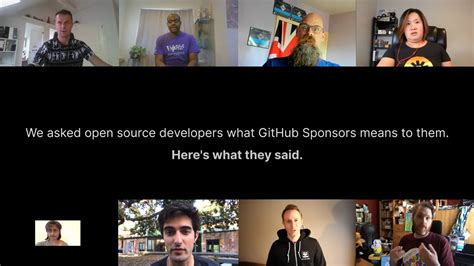open source entwickler stellen github sponsors vor video golem de