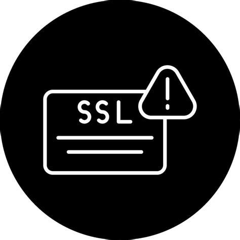 Ssl Certificate Verification Error Line Circle Inverted 67348351 Vector