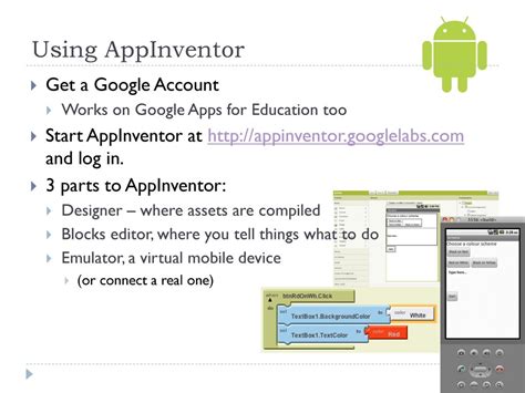 Starting Appinventor In The Classroom Ppt Download