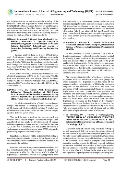 A Review On Influence Of Fluid Viscous Damper On The Behaviour Of Multi Storey Building Under
