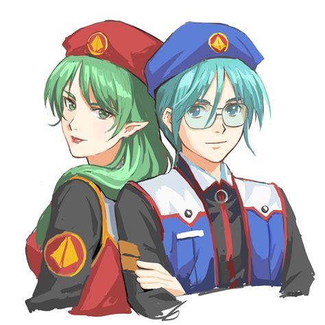 Maximilian Jenius And Millia Jenius Macross And 1 More Drawn By